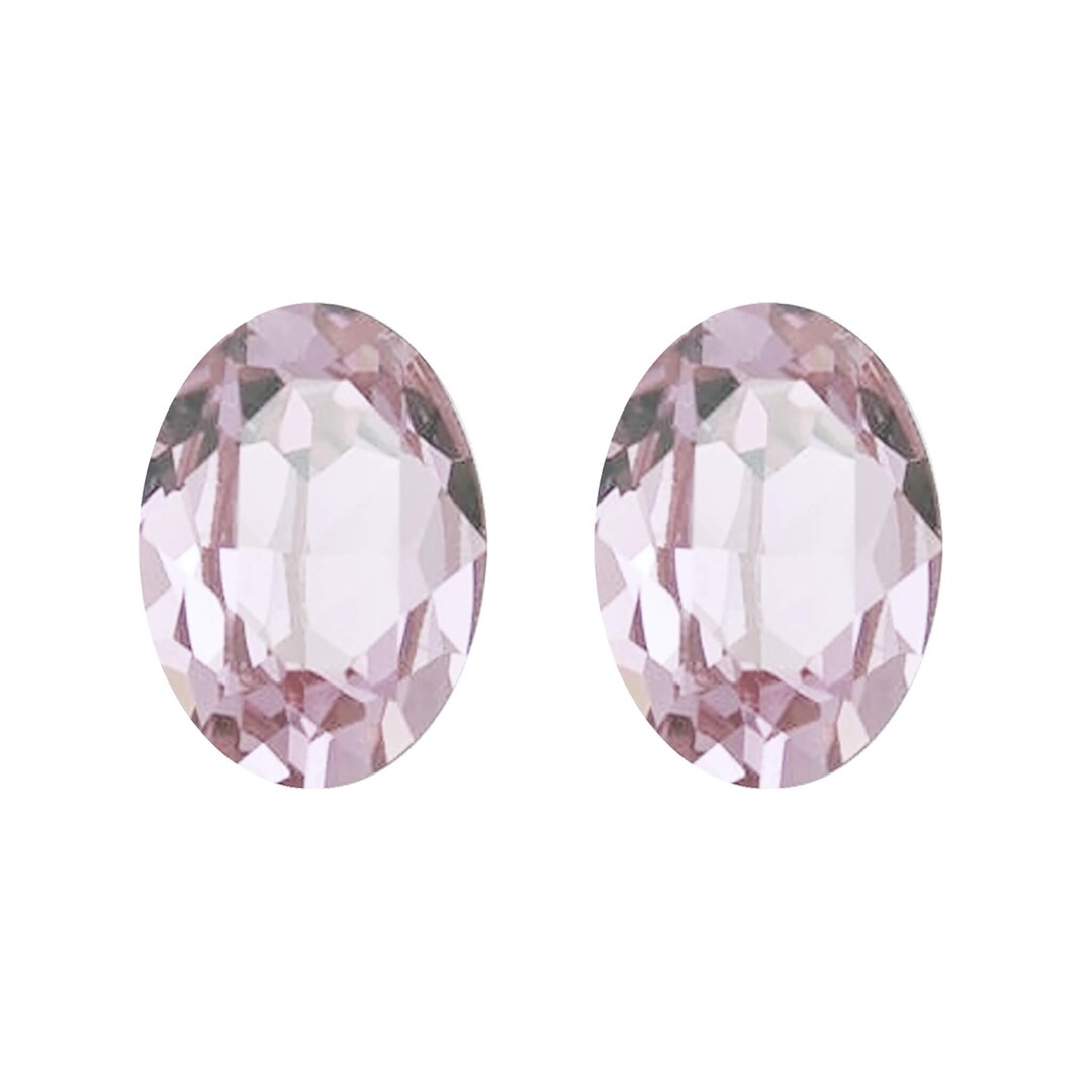 Swarovski© Crystal ROSALINE X 2 Oval 4120 14 X 10mm Fancy Stone Loose ...