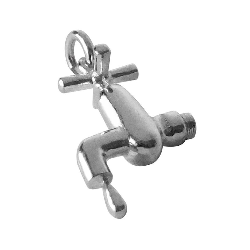Silver Charm for Plumber - Etsy UK
