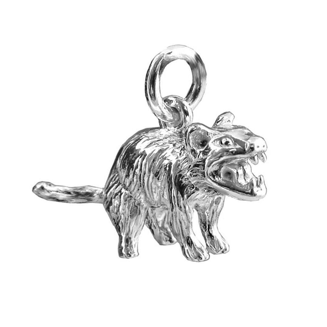 Sterling Silver Charm Tasmanian Devil .925 Australian Animal Pendant - Etsy