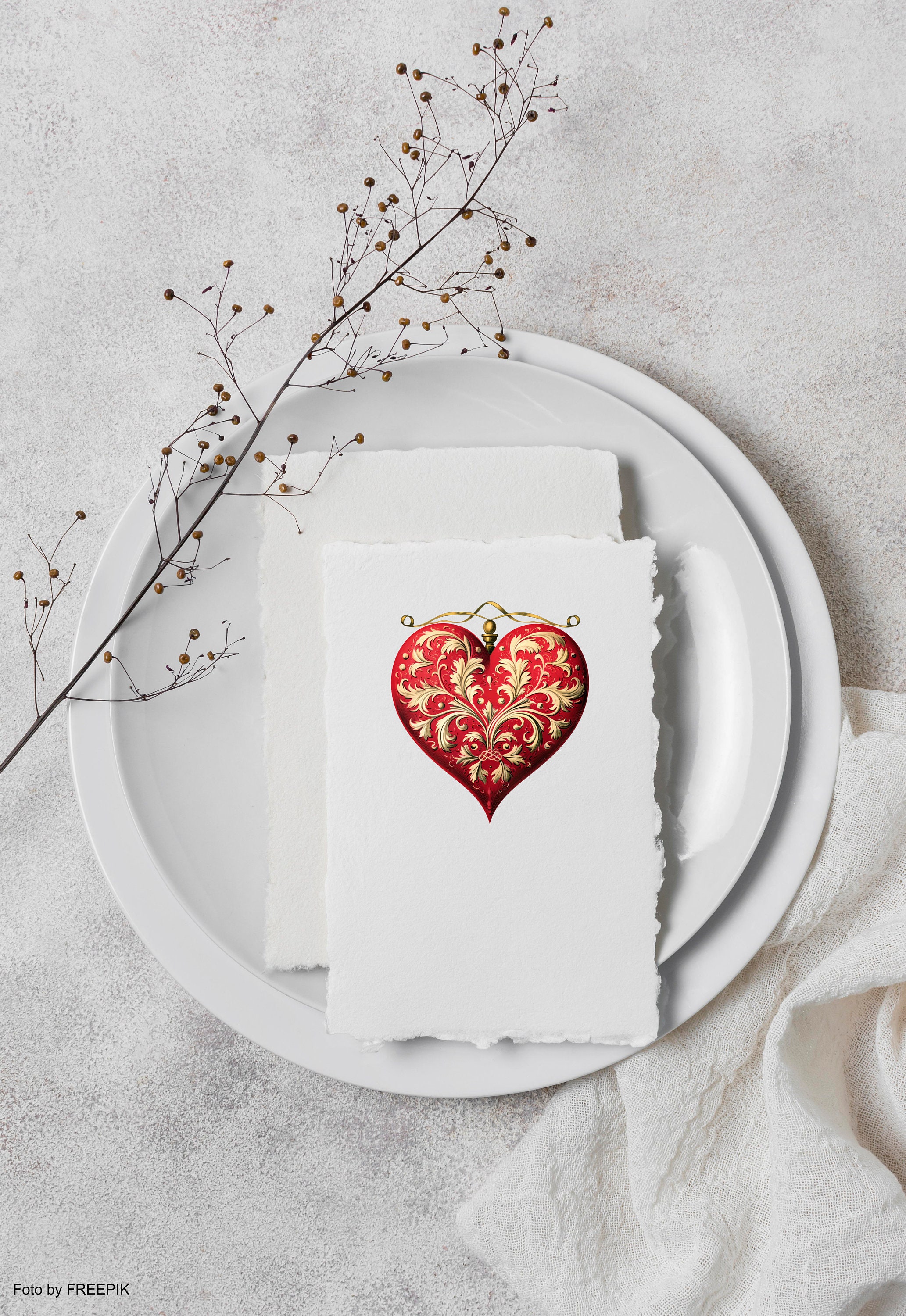Vintage Heart Design #1, Digital Download, Wedding Design, Wedding Deco ...