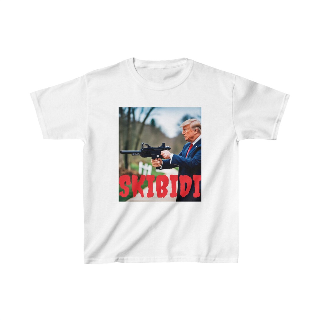 Trump SKIBIDI Kids Heavy Cotton™ Tee - Etsy