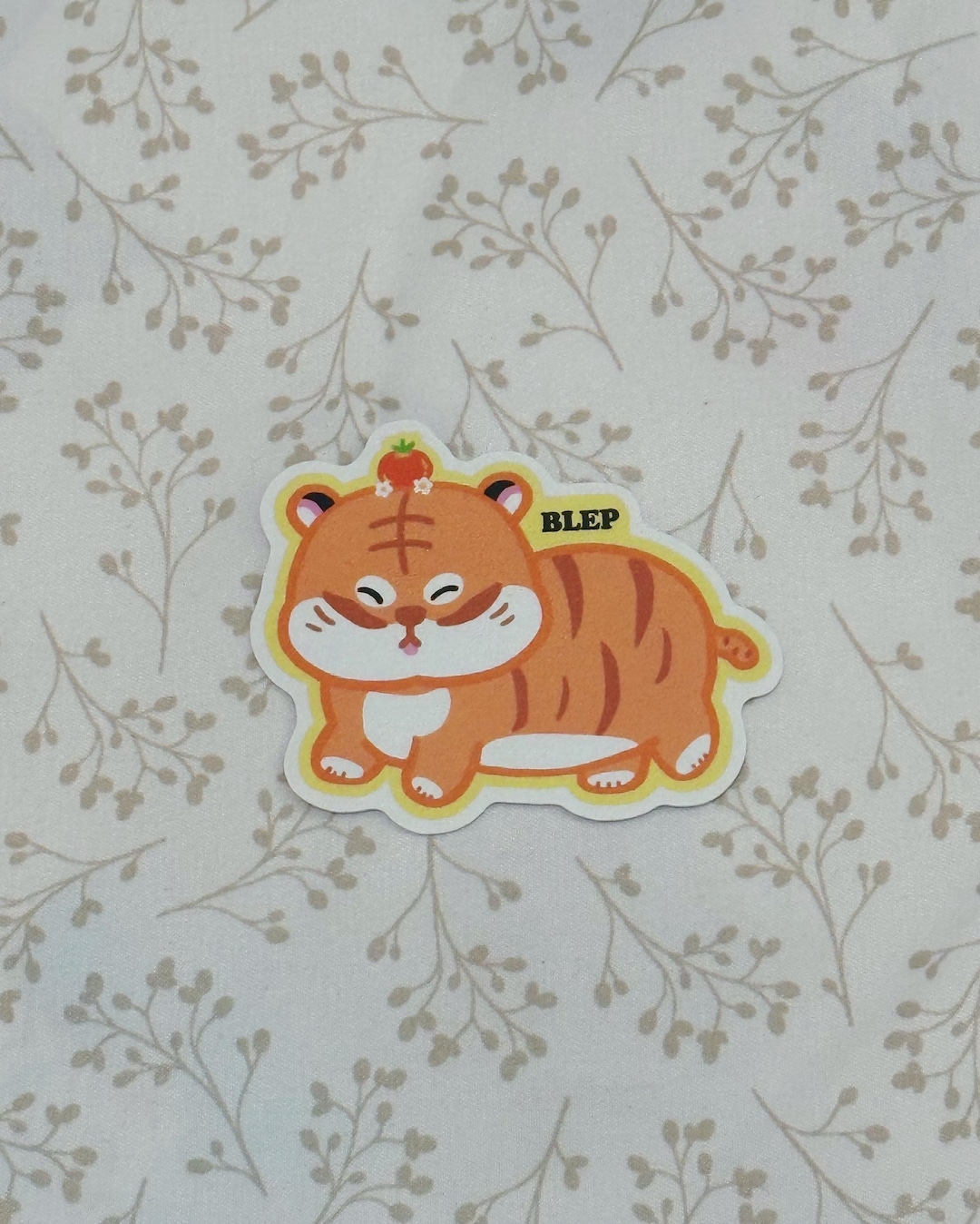Tubby Tiger Blep Sticker - Chubby Tiger, Chonky Animal, Cat Meme ...
