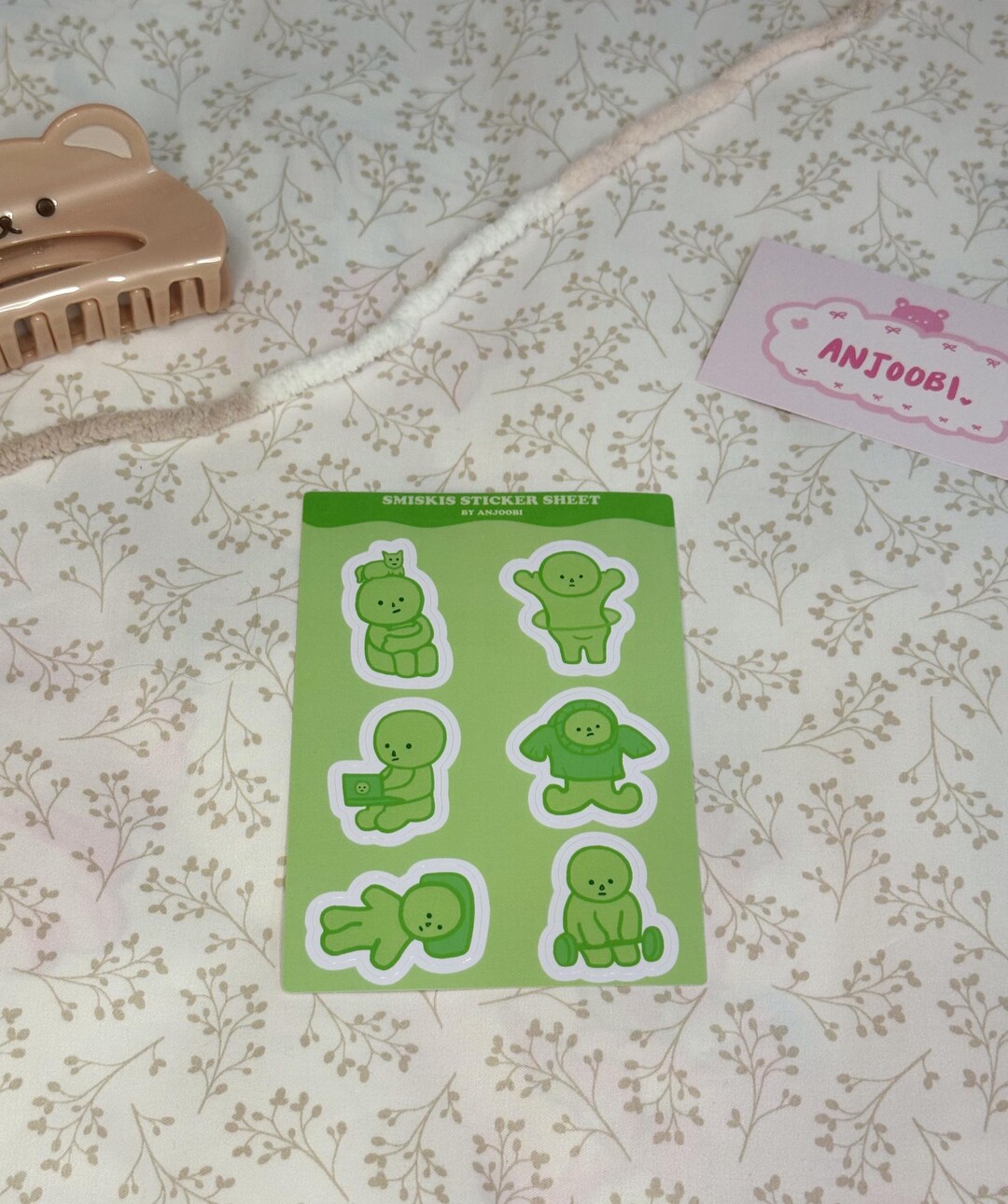 Vinyl Smiski Glossy Sticker Sheet - Blind Box, Smiski Figure, Smiski ...