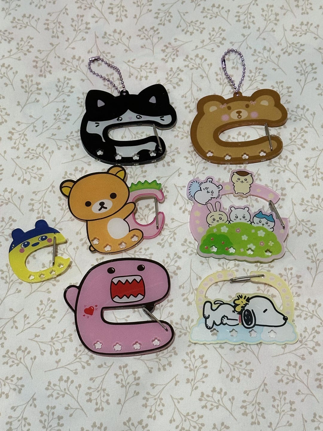 Kawaii Characters, Cat, Dog, Bear, Rilak, Tama, Domo Double-sided ...