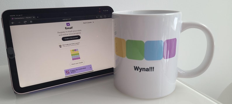 Connections Game Mug: Double Sided Gift for Puzzle Lovers - Etsy