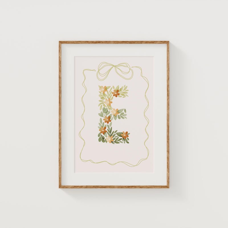 Letter E Wall Art - Etsy