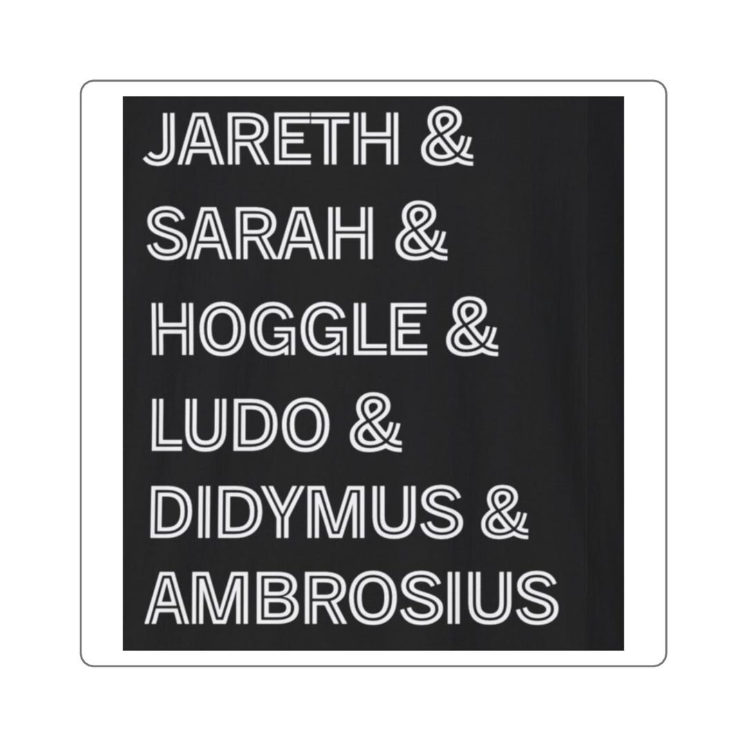 Labyrinth Characters Square Stickers - Etsy