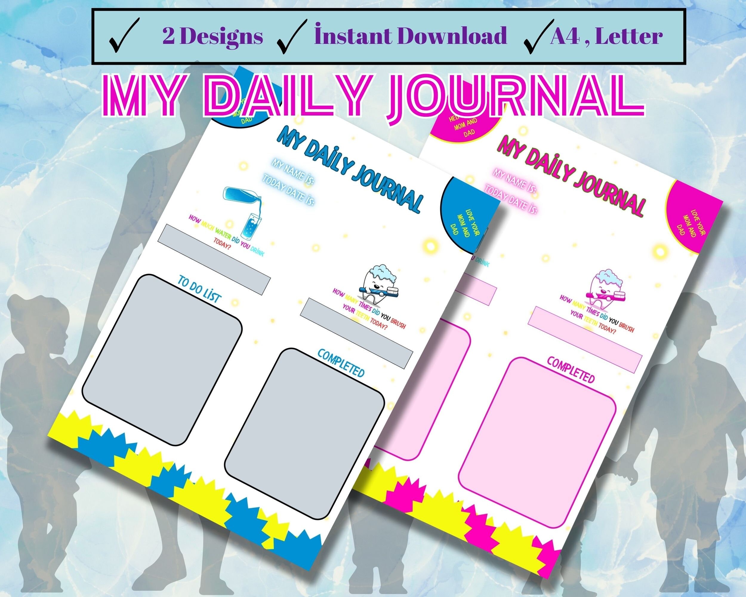 Printable Daily Planner for Kids Planner for Kids My Daily Journal ...