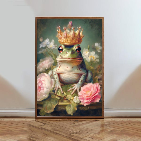 Frog With Crown - Etsy