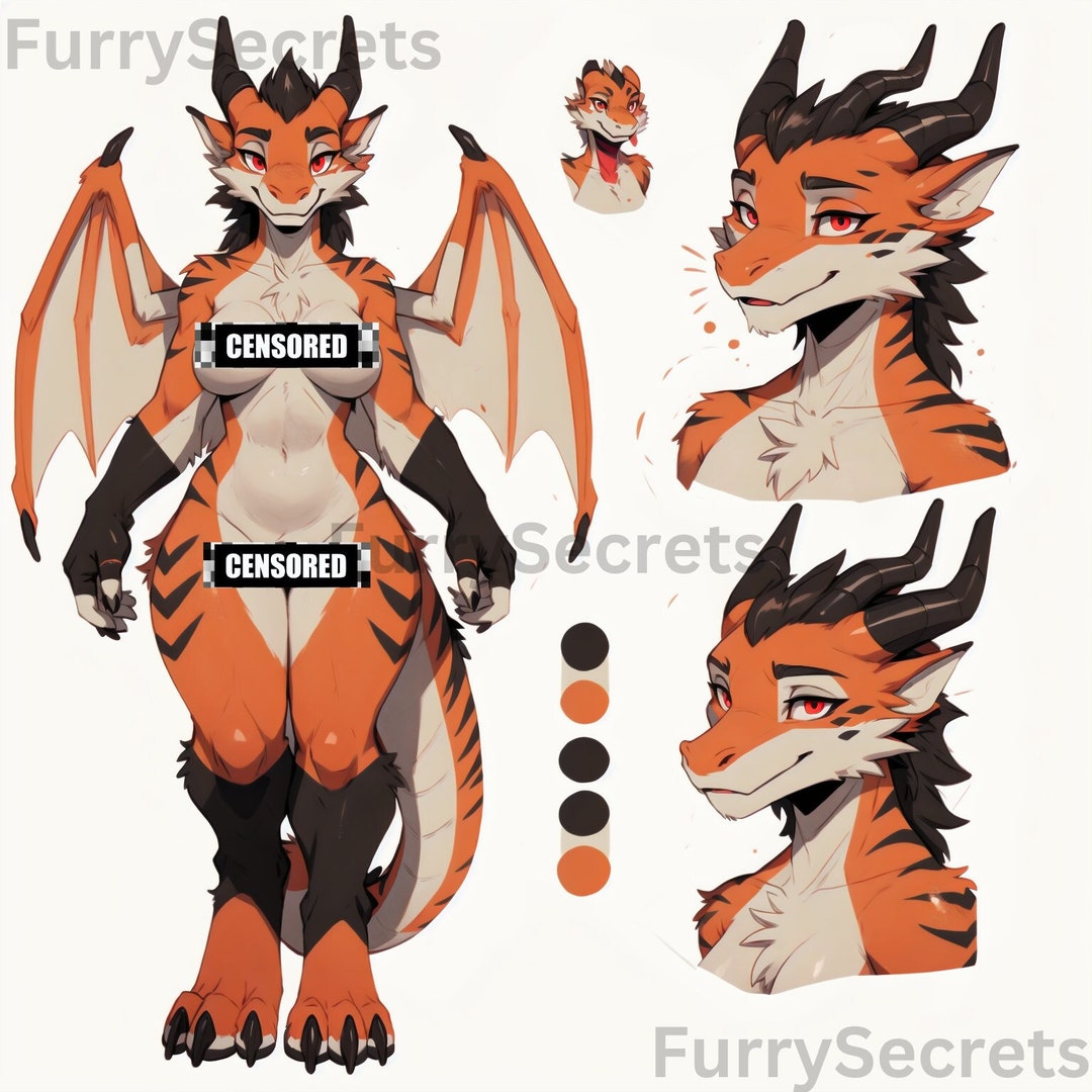 Dhalia NSFW: Furry Adopt, Furry Art, Reference Sheet - Etsy