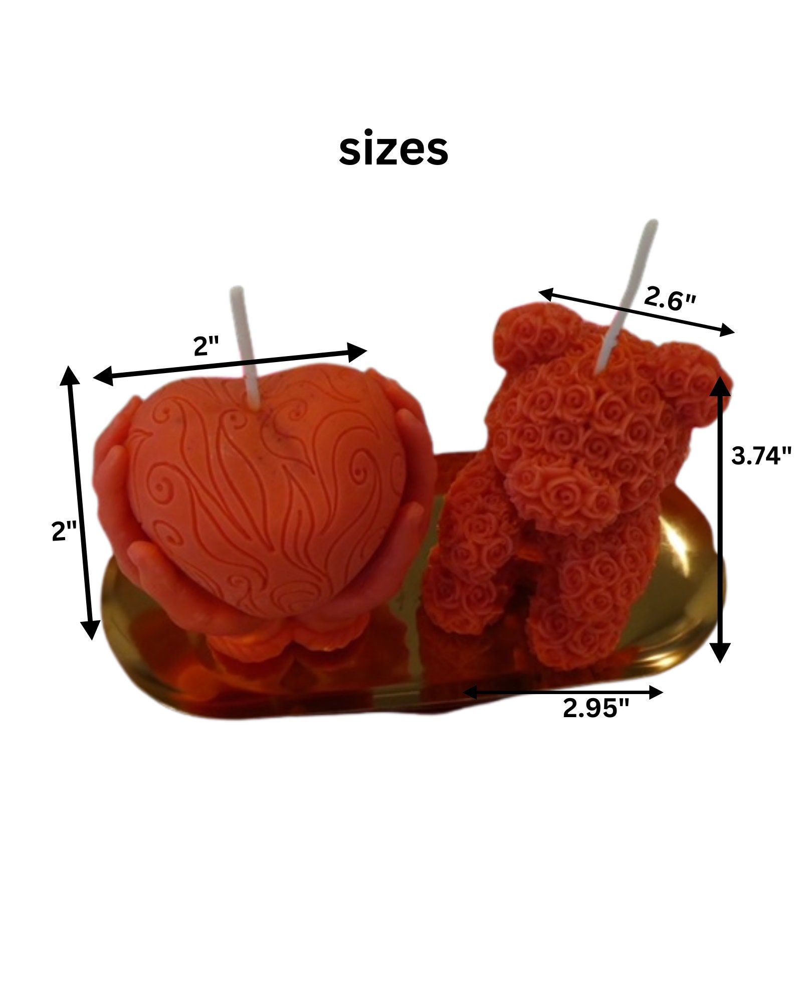 Sophisticated Rose Teddy Bear Candle Centerpiece for Anniversaries ...