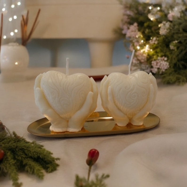 Wellness Flower-scented Molded Candles for Relaxation Handmade Flower ...