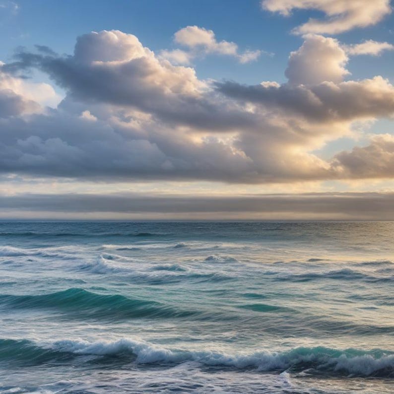 22 Sunny Beach Day Digital Photograph Images – Beach Photos Bright ...