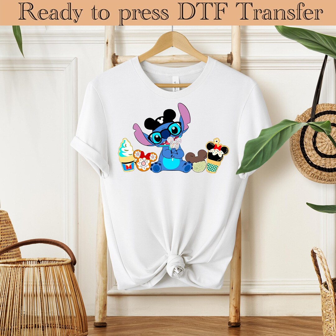 Disney Stitch Shirt, Lilo & Stitch DTF, Disney Snacks, Stitch With ...