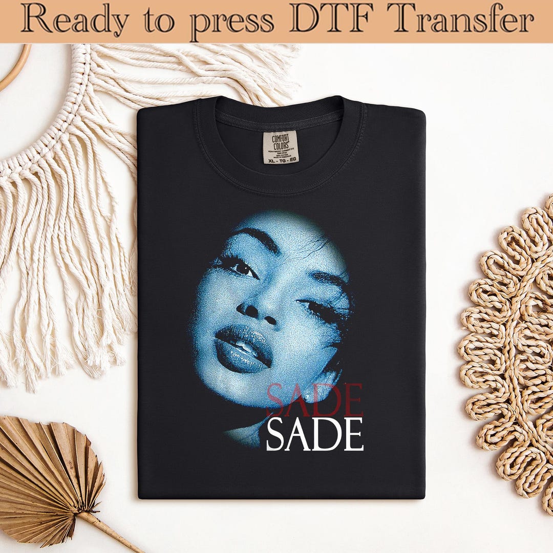 Vintage Sade DTF Transfer, 90s Sade Music DTF, Funny Sade 2025 DTF Men ...