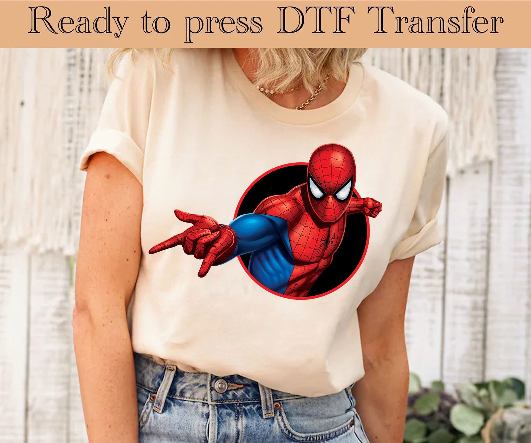 Spiderman DTF Transfer,super Hero Dtf, Spiderman DTF, Hero Transfer, Spiderman Mask Ready to ...