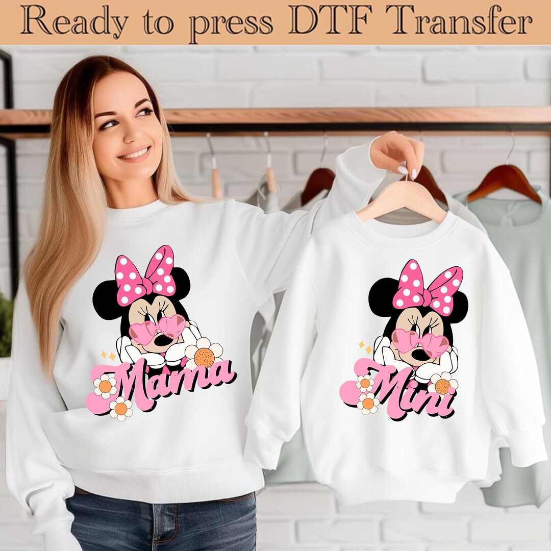 Disney Minnie Mama Mini DTF Transfer, Disney Mama and Mini Dtf, Disney ...