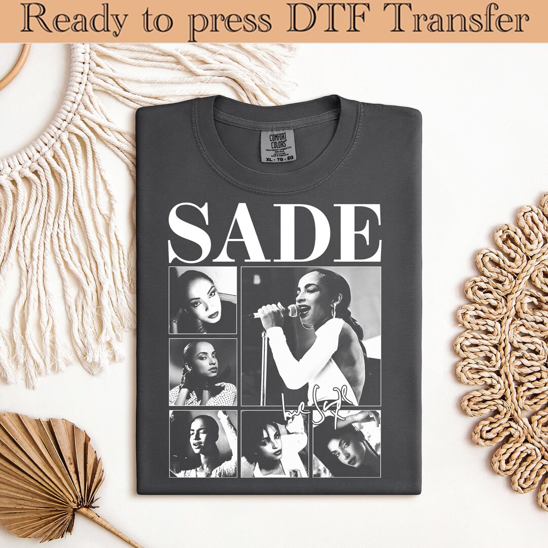 Vintage Sade DTF Transfer, 90s Sade Music DTF, Funny Sade 2025 DTF Men ...