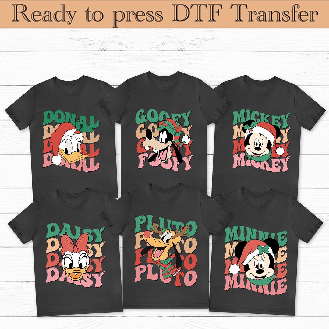 Custom Disney Family Christmas DTF Transfer,matching Christmas Shirt ...