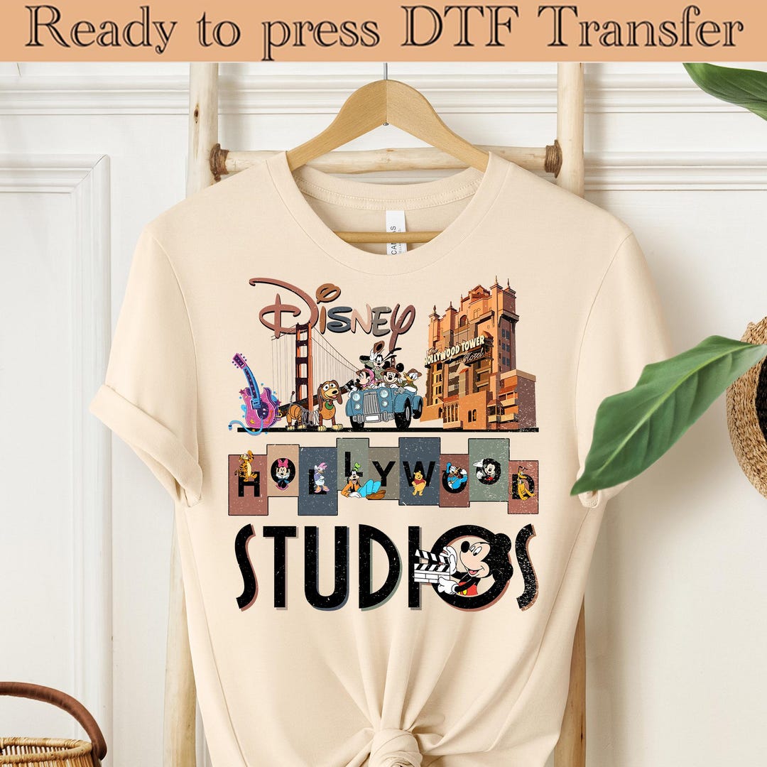 Disney Hollywood Studios DTF Transfer, Hollywood Studios Dtf, Hollywood Studios Trip Shirt ...