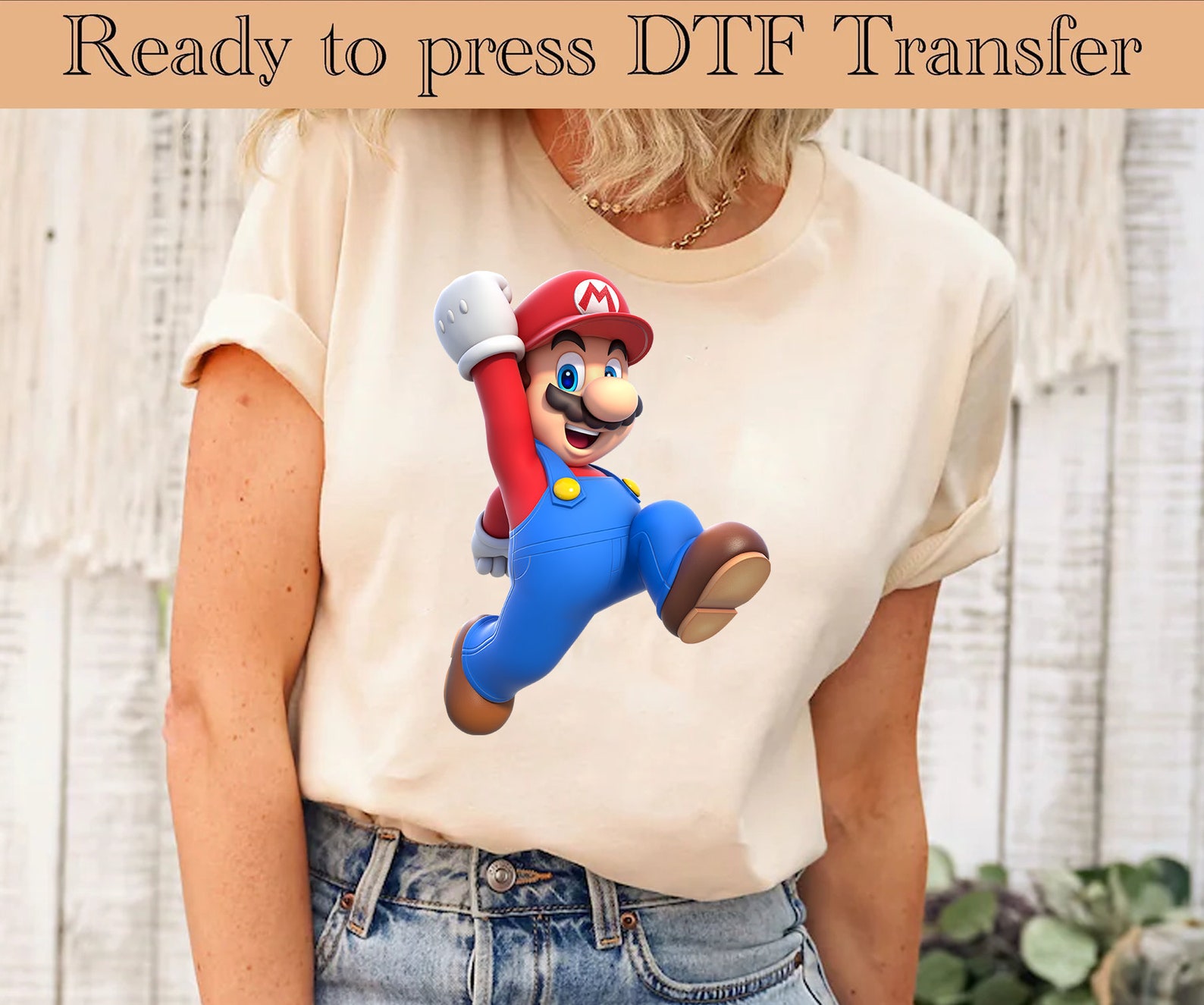 Super Mario DTF Transfer,super Mario Collage DTF ,mario Party Ready to ...