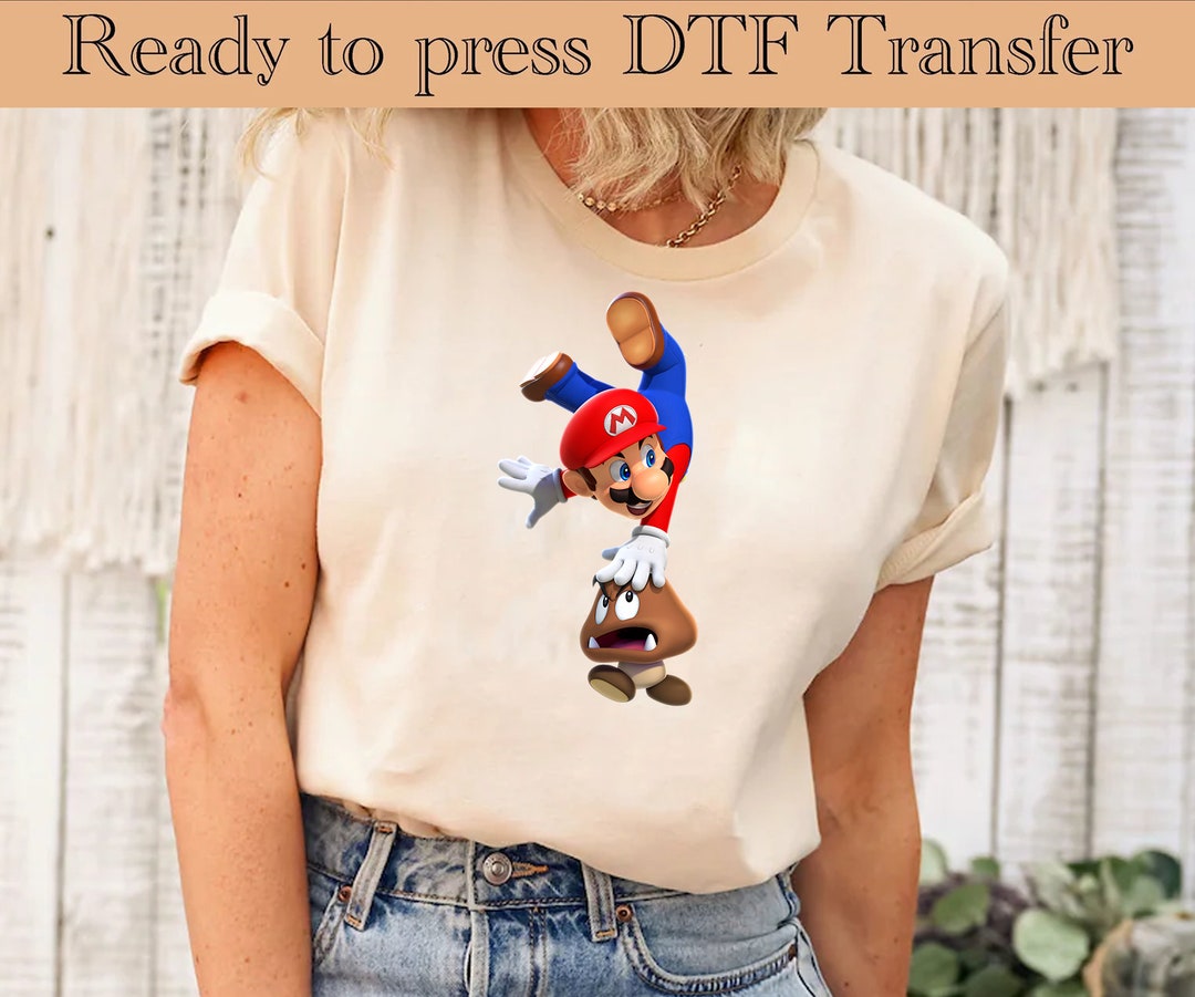 Super Mario Bros DTF Transfer,super Mario Collage DTF ,mario Party ...