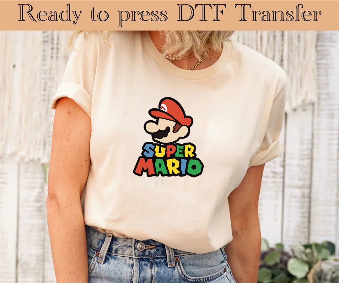 Super Mario DTF Transfer,super Mario Collage DTF ,mario Party Ready to ...
