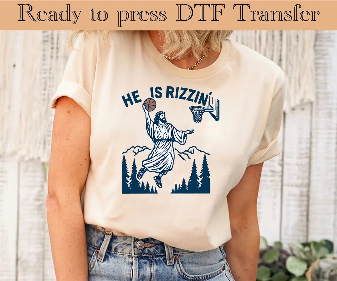 He is Rizzin DTF, Funny Easter Jesus Meme, Jesus Playing Basketball ...