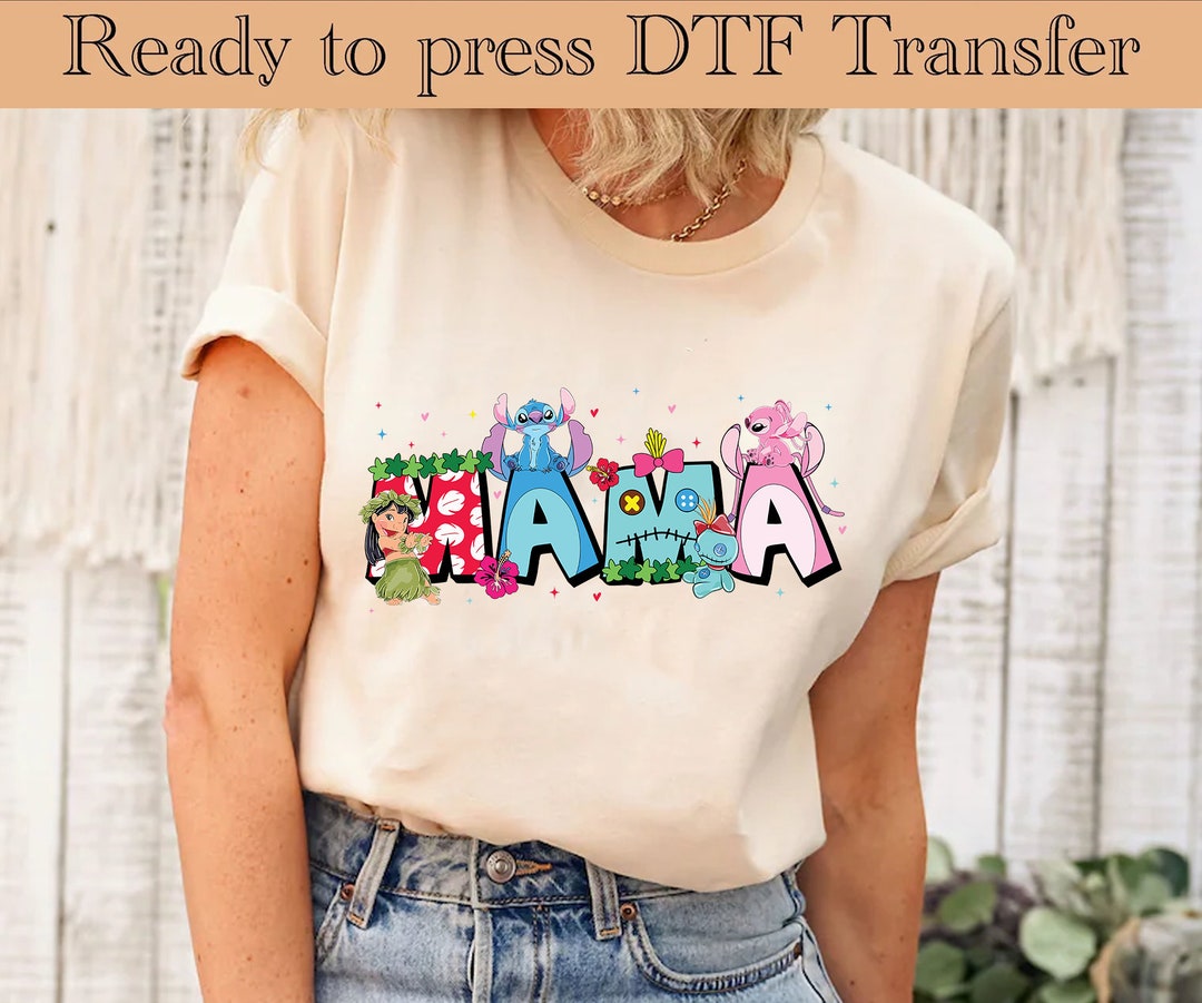 Mama Stitch DTF Transfer, Charming Craft Design, Ready-to-press Graphic ...