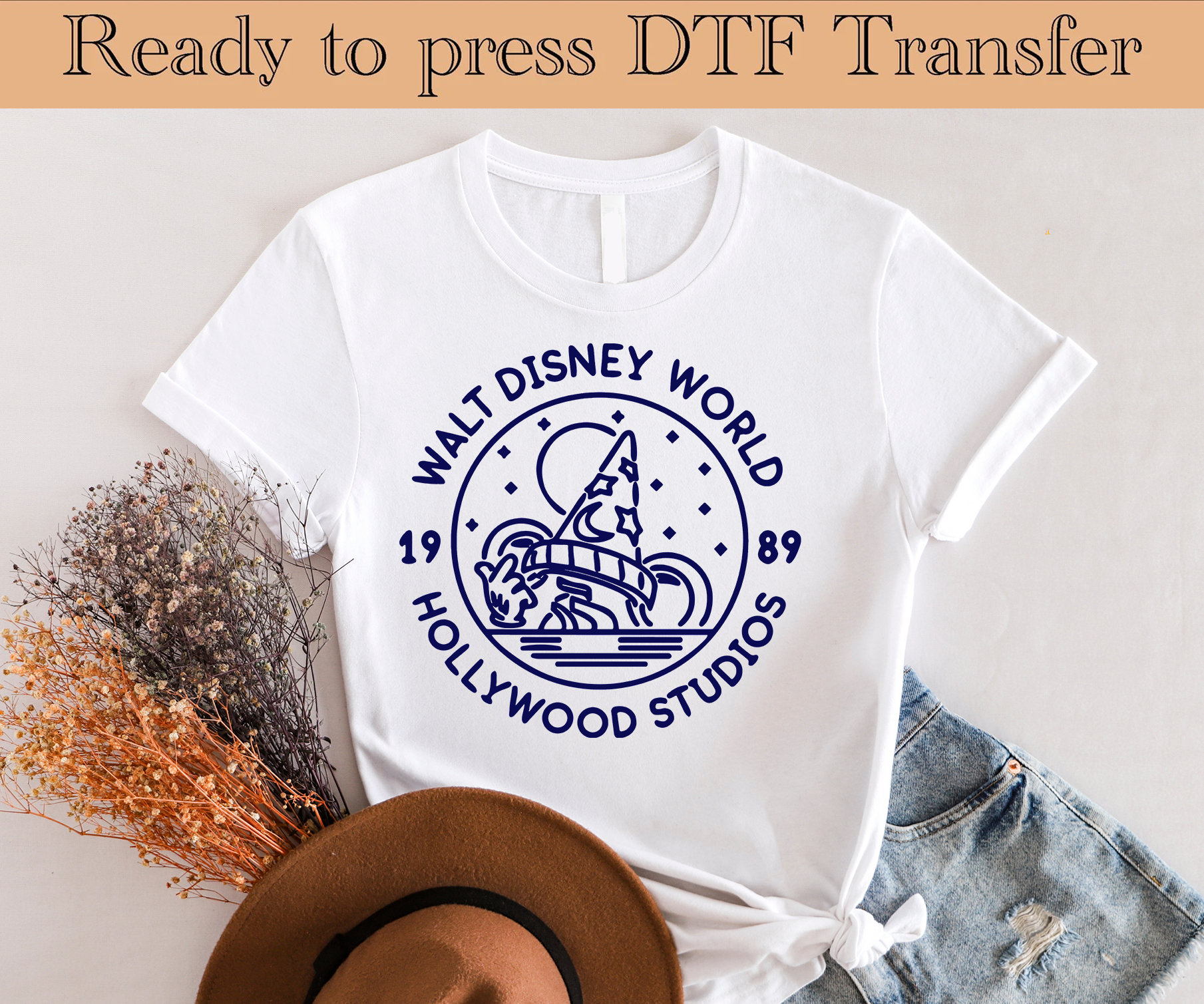 Walt Disneyworld DTF Transfer, Disney Ready to Press, Magical Kingdom ...