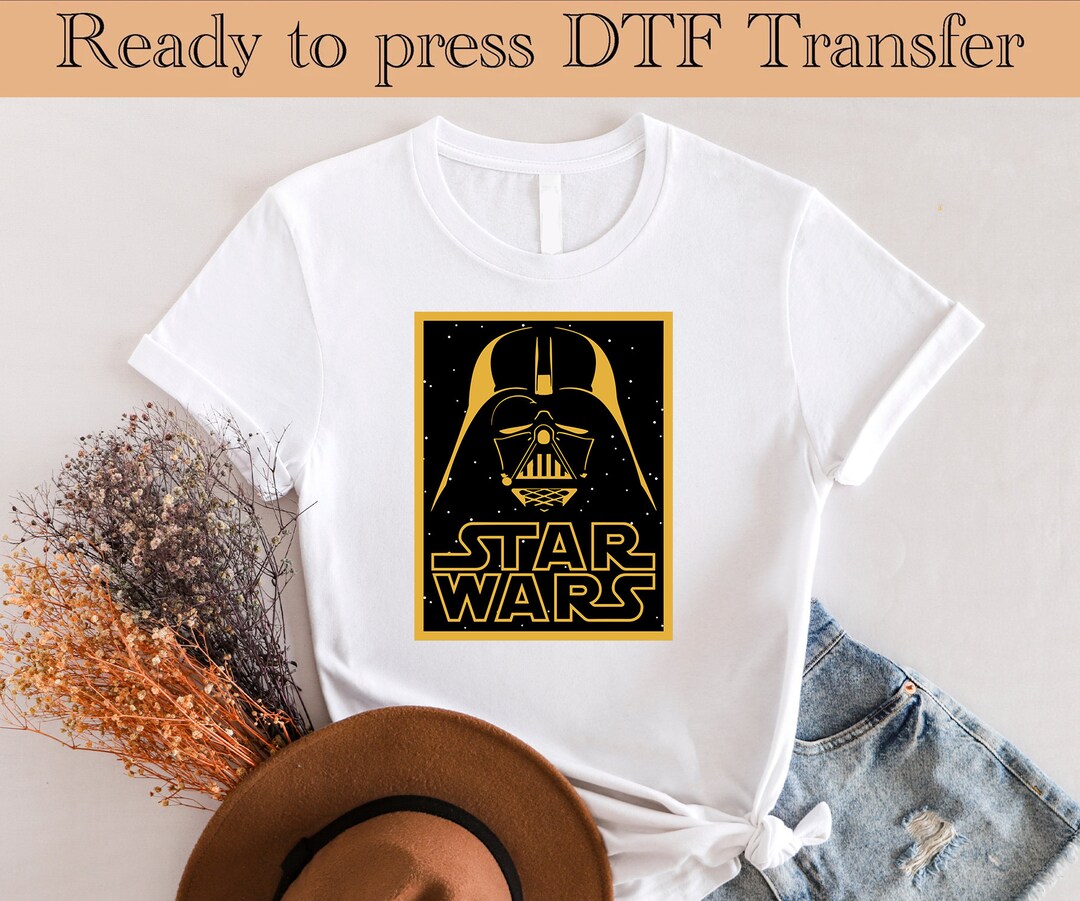 Darth Vader DTF Transfer,ready to Press ,darth Vader Transfer ,star ...