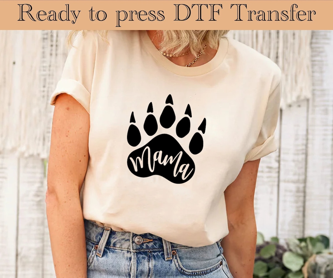 Ready to Press,bear Paw Dtf, Bear Paw Print Transfer, Teacher Dtf ...