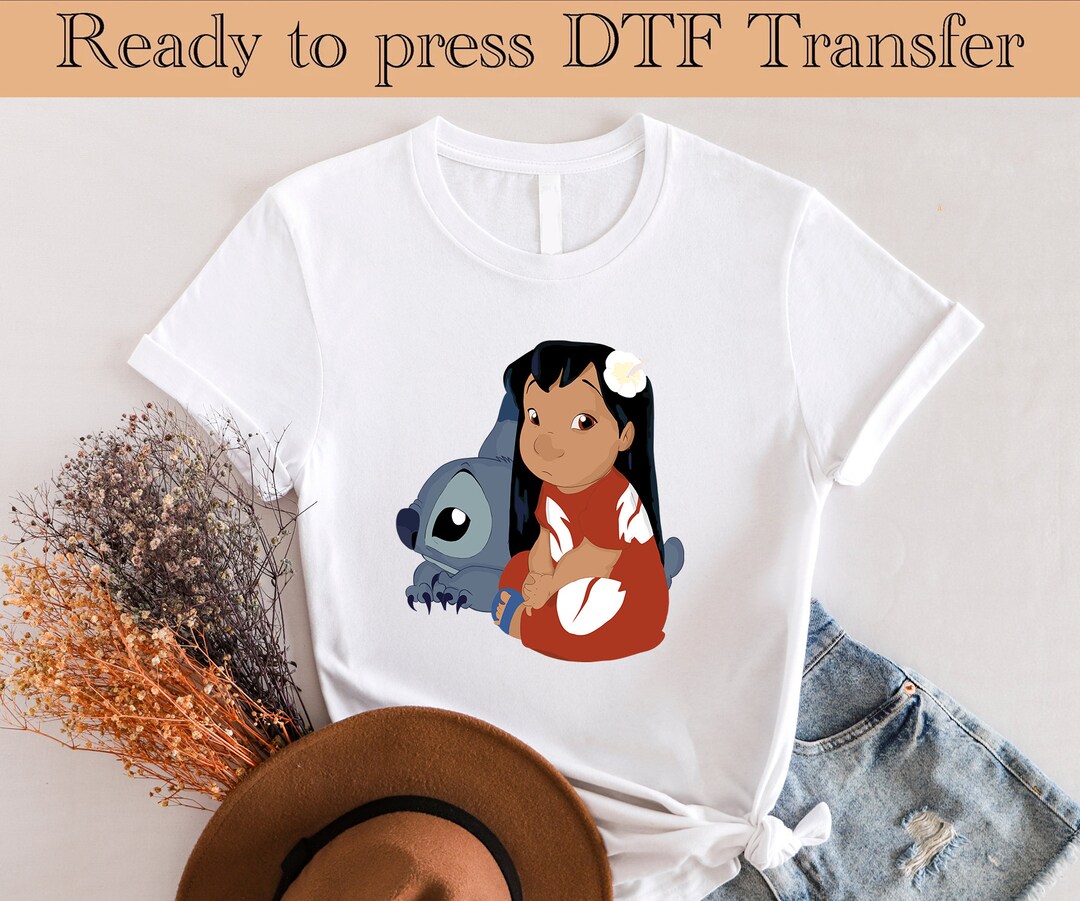 Disney Stitch DTF Transfer, Lilo and Stitch Shirt, Ready to Press DTF ...
