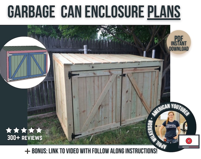 Plans How to Build A Octagon Wood Garbage Storage Recycle Box Download ...