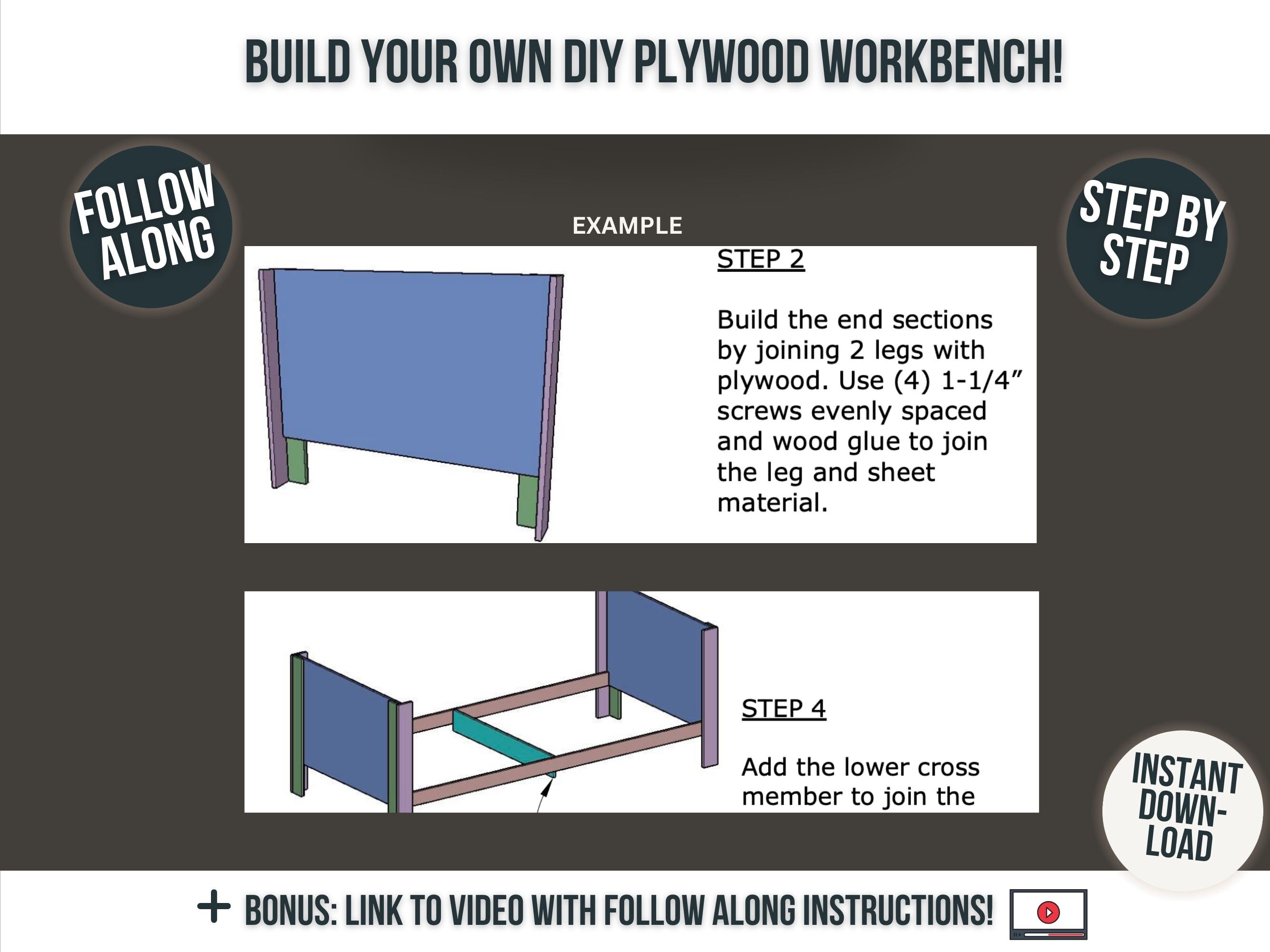 Ultimate DIY Workbench Plans / Digital Woodworking Table Plans ...