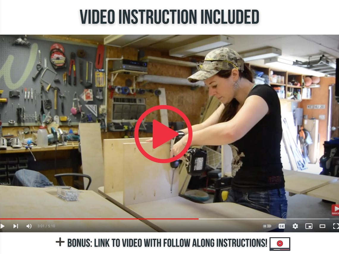 Golf Bag Rack Plans - Double / Printable PDF Woodworking Plans / DIY ...