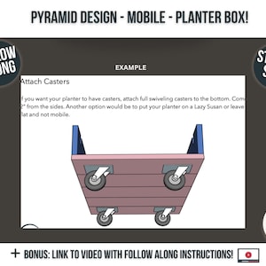 Herb Planter Box Plans / Pyramid Shaped Planter Box for Herbs or ...