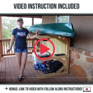 Kayak Storage Rack Plans / Digital Download Woodworking Plans / DIY ...