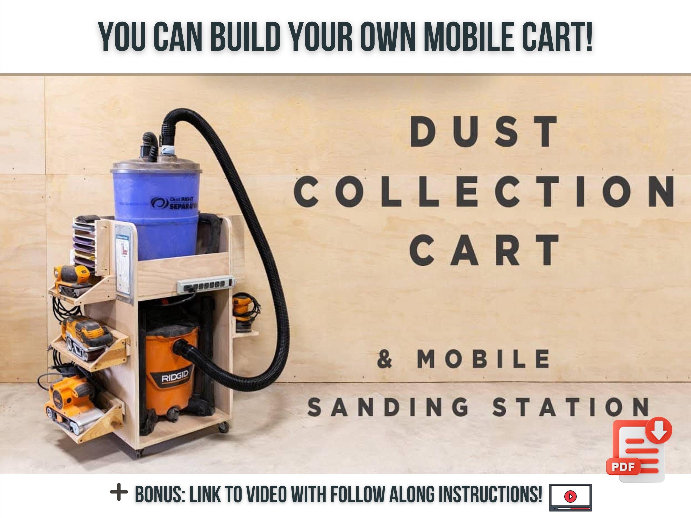 Dust Collection Cart Plans / Printable Digital Woodworking Plans / DIY ...