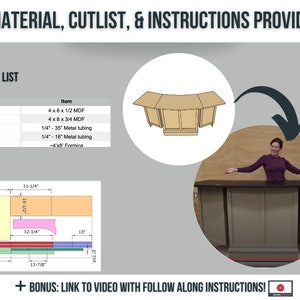 DIY Foldable Bar Plans / Portable Bar Blueprints / Mobile Bar on Wheels ...