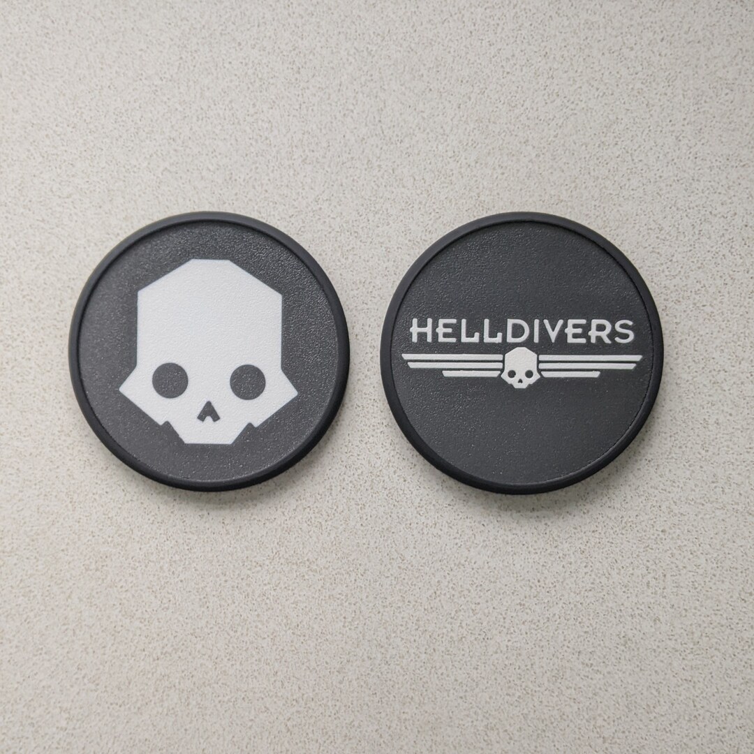 3D Printed Coasters Helldivers Theme, High Quality With Perspex Cover. Free Delivery - Etsy