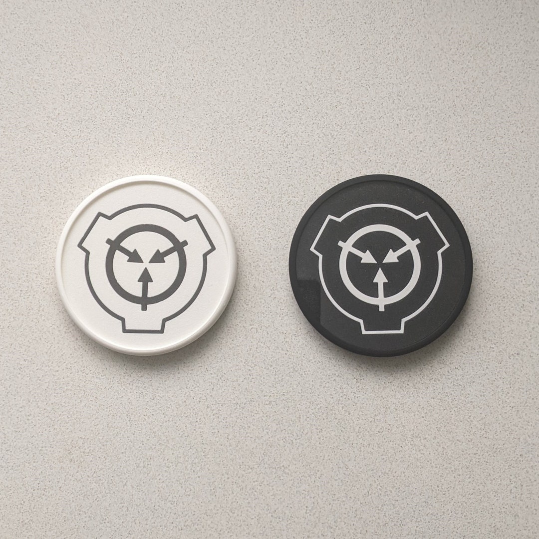 3D Printed Coasters SCP Theme , High Quality With Perspex Cover. Free ...