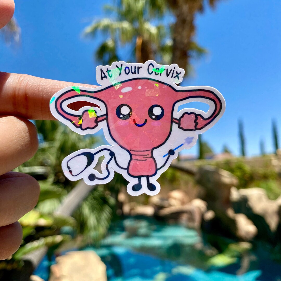 Funny at Your Cervix OBGYN Sticker, Gift for Labor and Delivery RN ...