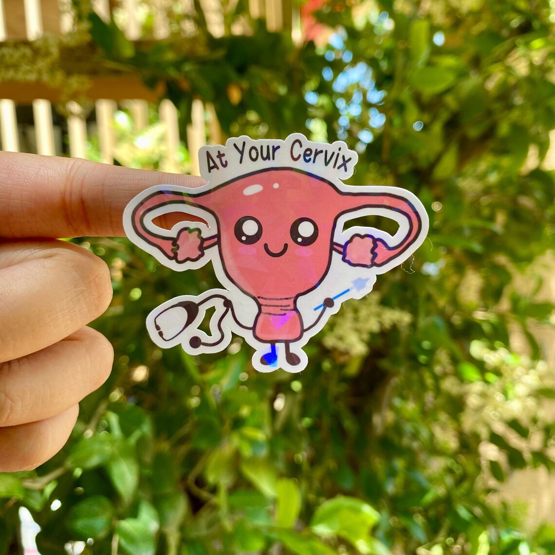 Funny at Your Cervix OBGYN Sticker, Gift for Labor and Delivery RN ...