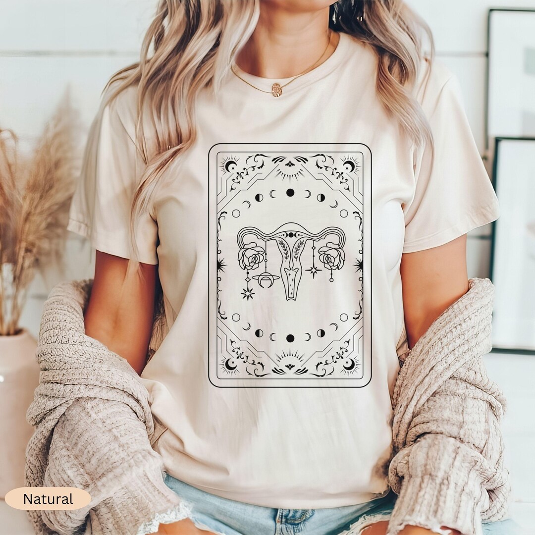 Cervix Anatomy Tarot Floral Card Shirt,labor and Delivery Department ...
