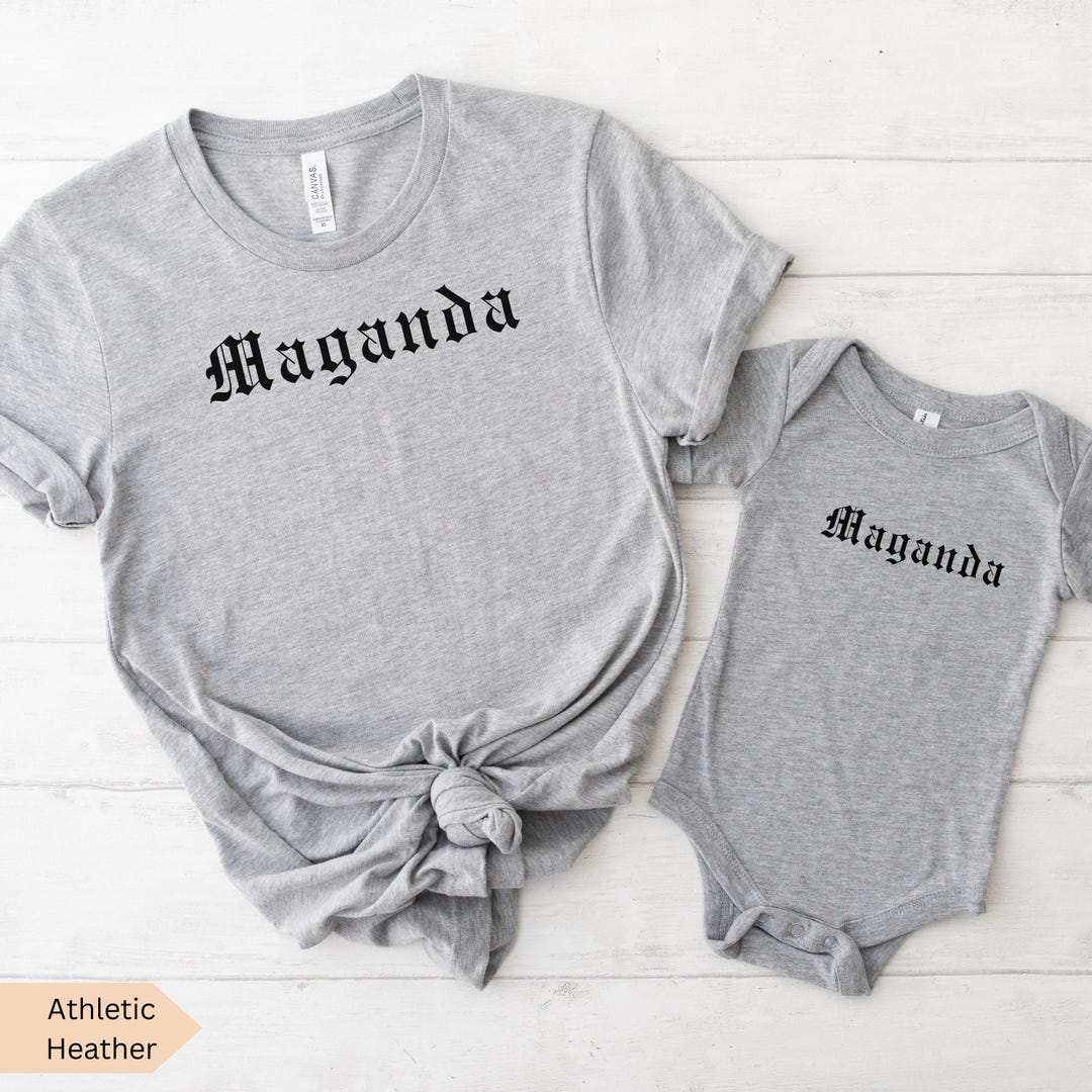 Mama and Mini Maganda Matching Shirt,filipino Mom and Baby Tshirt ...