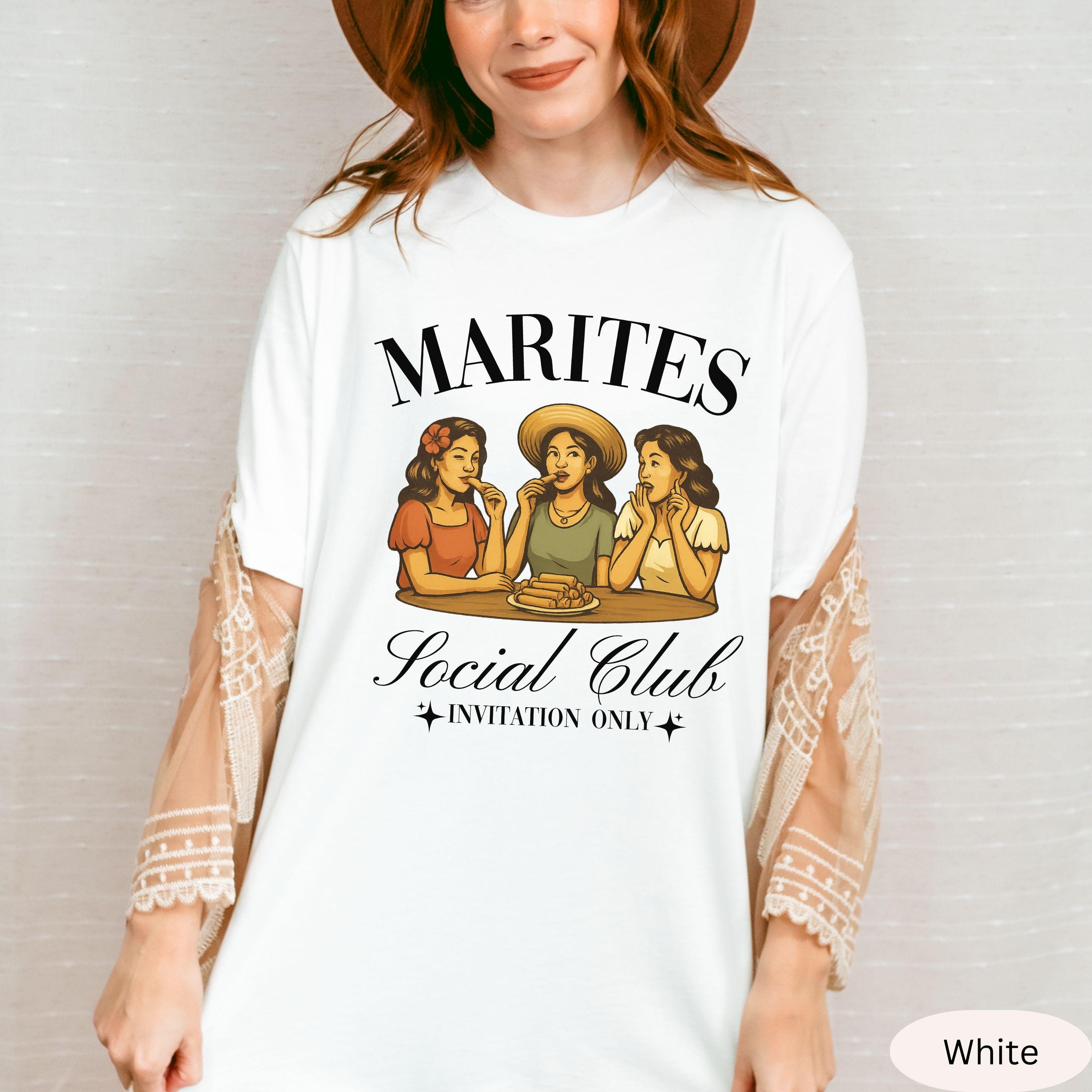 Marites Social Club Filipino Shirt,funny Lumpia Filipina Tshirt ...