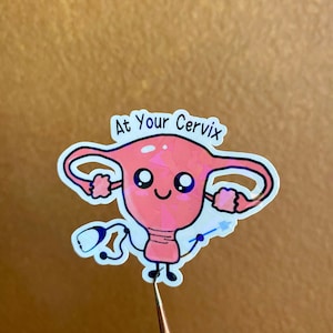 Funny at Your Cervix OBGYN Sticker, Gift for Labor and Delivery RN ...