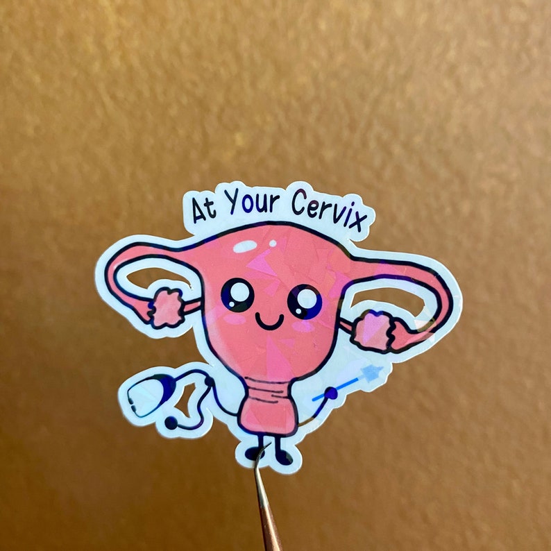 Funny at Your Cervix OBGYN Sticker, Gift for Labor and Delivery RN ...