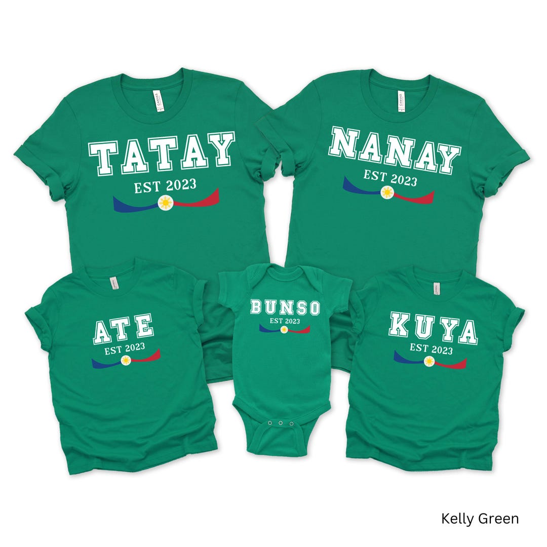 Custom Filipino Family Shirt,est Nanay Tatay Lola Lolo Tita Tshirt ...